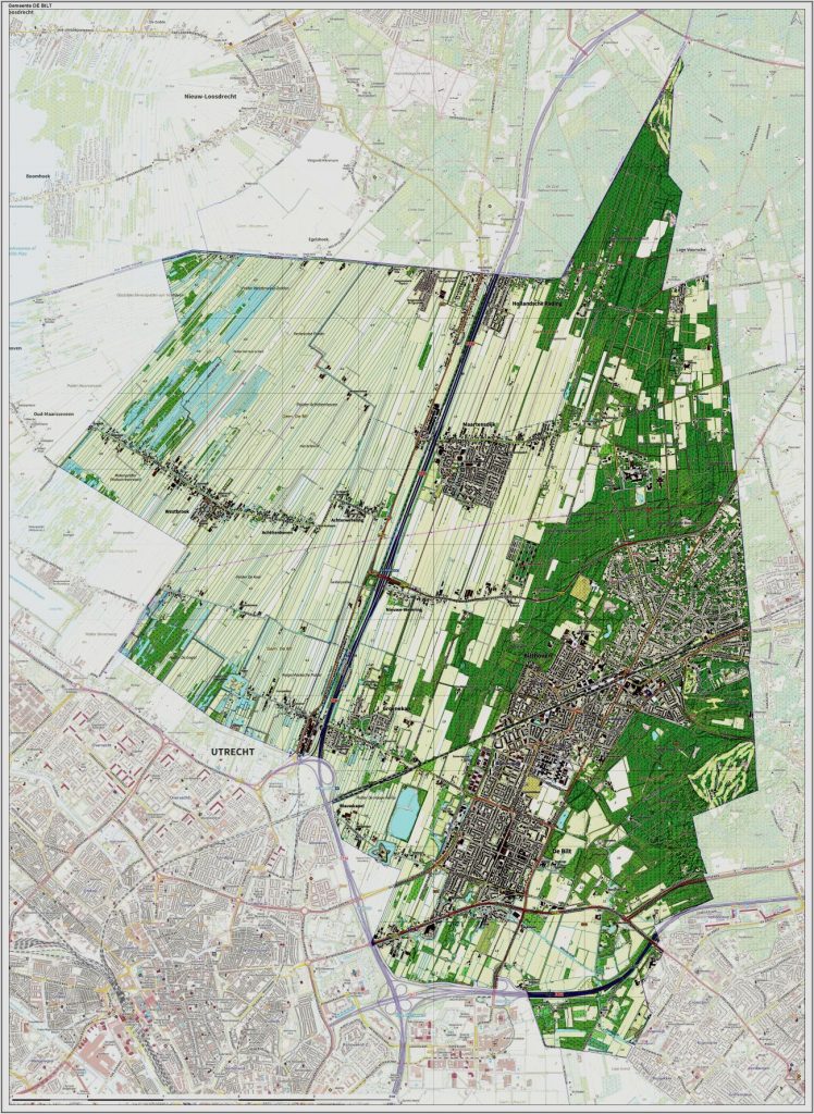 De nieuwe grenzen van de gemeente De Bilt - Online Museum de Bilt